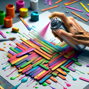 How To Spray Paint Popsicle Sticks - Paint Explained