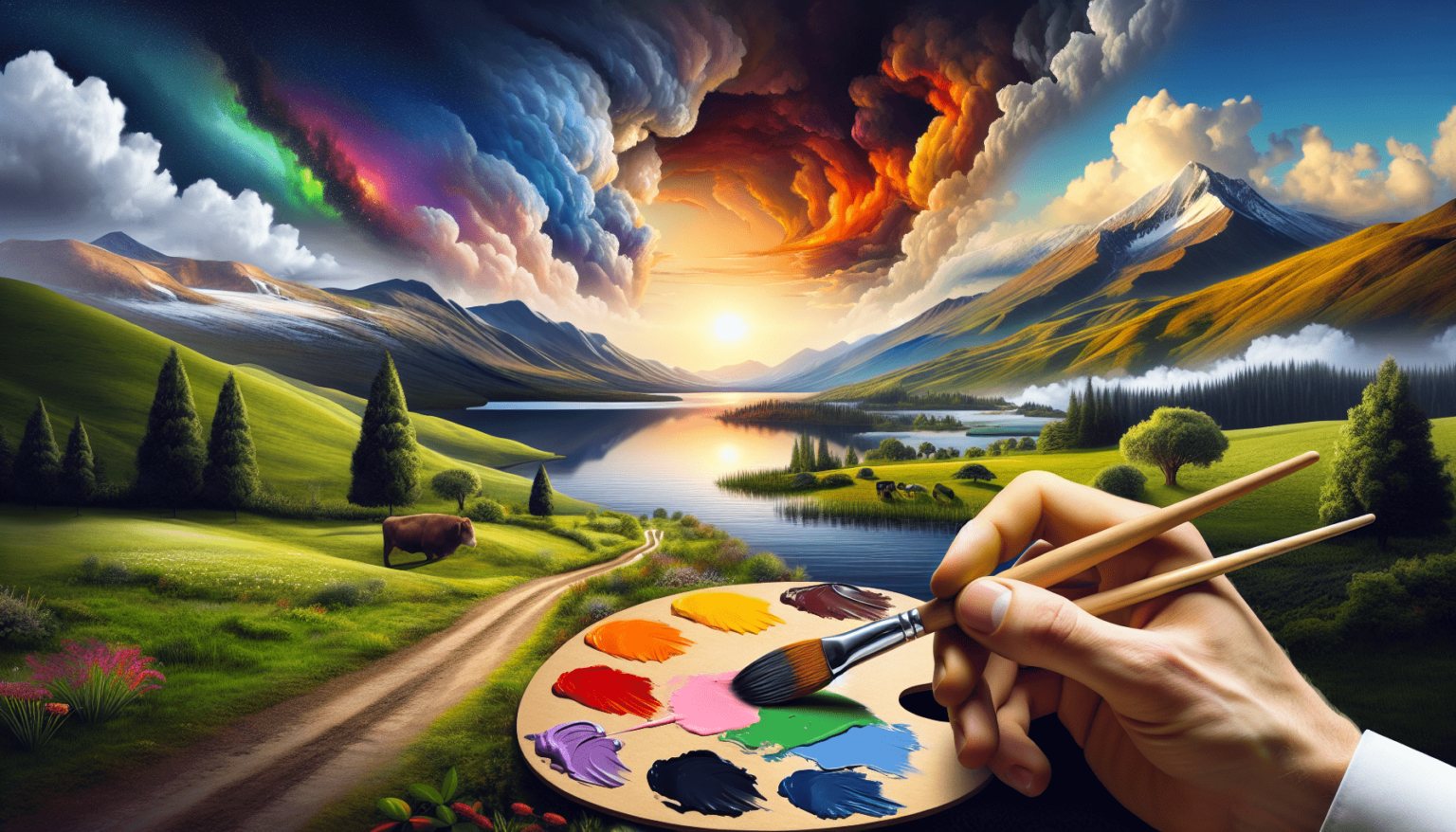 What Are The Three 3 Major Components Of Landscape Painting? - Paint ...